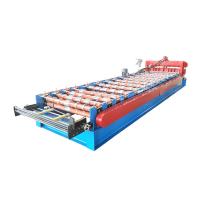 China Fully Automatic Glazed Tile Hydraulic Cutting Roll Forming Machine With 5T Capacity for sale