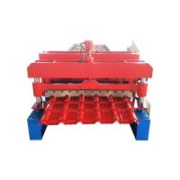 China Fully Automatic Glazed Tile Hydraulic Cutting Roll Forming Machine With 5T Capacity for sale