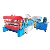 China Chain Drive 20m/Min 0.2mm PLC Metal Roof Making Machine for sale