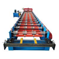 China Chain Drive 20m/Min 0.2mm PLC Metal Roof Making Machine for sale