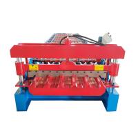 China Red Steel Hydraulic Pressure 4Kw Profile Roll Forming Machine for sale