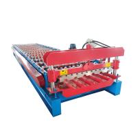 China Red Steel Hydraulic Pressure 4Kw Profile Roll Forming Machine for sale
