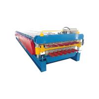 China 380v Double Layer 0.3mm Corrugated Roof Sheet Roll Forming Machine for sale