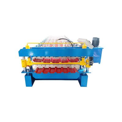China 380v Double Layer 0.3mm Corrugated Roof Sheet Roll Forming Machine for sale