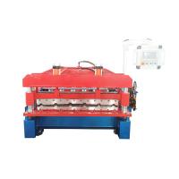 China Customizable Roof Sheet Roll Forming Machine With Chrome Plated Rollers And 20mm Side Panel for sale