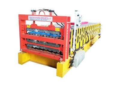 China Full Automatic 3 Layer 0.8mm Plc Sheet Metal Roll Forming Machines for sale