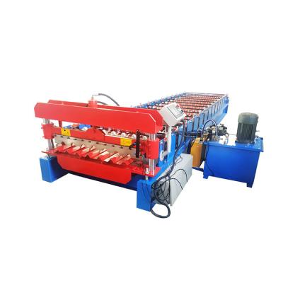 China Customizable 380V Roofing Sheet Roll Forming Machine With 5.5kw Motor And Chrome Plated Rollers for sale