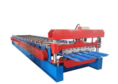 China Ppgi Trapezoidal Plc Sheet Metal Roll Forming Machines for sale