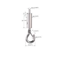China Hook Sign Billboard Brass Adjustable Cable Gripper For Hanging System for sale