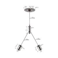 China Y Shape LED Linear Light Hanging System With Slider YW-86447 for sale