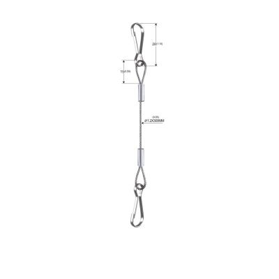 China Lanyard Hook Security Wire Rope For Lights / Decorations Customized for sale