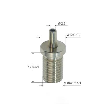 China Outer Threaded Brass Nickel Plated Cable Gripper YW-86084 Adjustable Wire Locks for sale