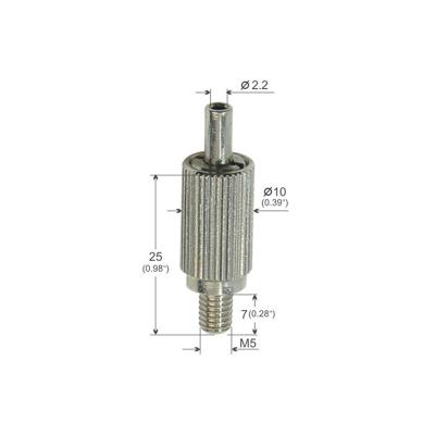 China Long Screw Aircraft Cable Grippers 1.5mm Diameter ODM M5 External Thread for sale