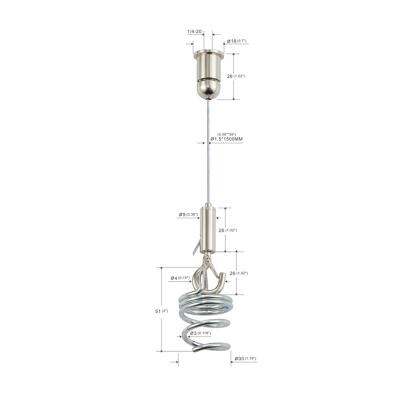 China Acoustic Panel Hanging System With Adjustable Cable Grippers 1.5mm Wire Rope for sale