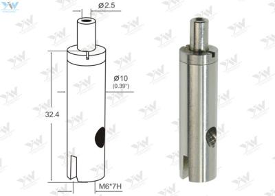 China M6 Internal Thread Size Aircraft Cable Grippers With Ø 10mm Brass Material for sale