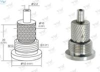 China Mini Lock Cable Grippers Nickel Plated Brass Material With a Base for sale