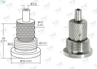 China Mini Lock Cable Grippers Nickel Plated Brass Material With a Base for sale