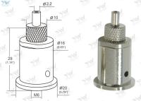 China Steel Wire Hanging Systems / Brass Cable Gripper For Shelving Support for sale