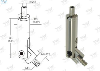China Nickel Finish Aircraft Cable Fixture Hangers And M3 Threaded Swivel Joint for sale
