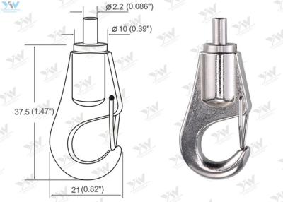 China Cable Bottom Exit Brass Cable Gripper / Self Gripping Hook For Picture Hanging System for sale