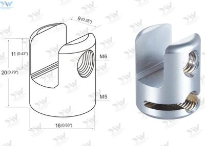 China Brass Material Hanging Display Systems , Single Sided Clamp For Suspended Sign System for sale