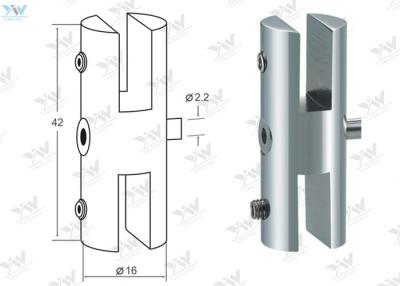 China Silver Cable Hanging System Double Sided Clamp Brass Material Panel Clamps for sale