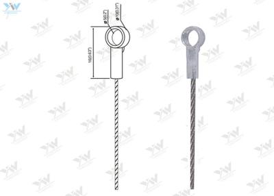 China Fuse Cut Ended Stainless Wire Lifting Slings , Eyelet Terminals Wire Rope Assemblies for sale