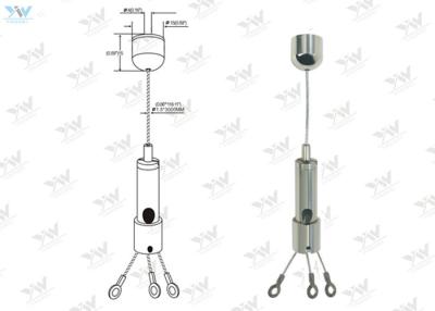 China SS304 Adjustable Triple Wire Suspension Kit , Aircraft Cable Hanging Systems for sale