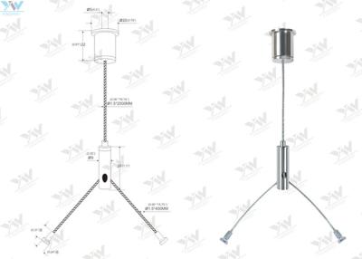 China Durable Cable Suspension Kits 1 / 16 ″ Stainless Steel  With Diecast End for sale