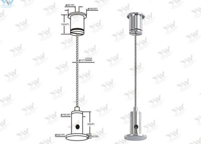 China Adjustable Cable Hangers / Suspended Lighting Systems For Various Flat Surface for sale