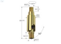 China Commercial Lighting Swing Arm Lamp Replacement Parts Adjustable Brass Knuckle Joint for sale