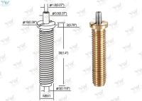 China Precision M 8 Fully Threaded Brass Cable Gripper / Aircraft Cable Adjustable Fittings for sale