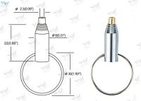 China OEM Adjustable Lock Cable Grippers Brass Material Key Ring Grippers for sale