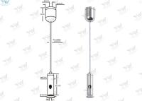 China Quick Installation LED Panel Light Suspension Kit For Aluminium Profiles for sale