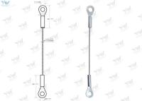 China Stainless Steel Wire Rope Sling Eyelet Steel Wire For Suspension Systems for sale