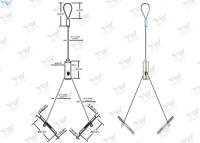 China Y Cable Suspension Kits Adjustable Cross Cable Industrial Kits With Toggles for sale