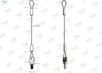 China M4 Stud Single Leg Sling 304 Stainless Steel Safe Rope Swaged Steel Eye for sale