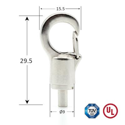 China Plating Customization Tool-Free Wire Gripper Crab Claws Spring Hook For Heavy Equipment for sale