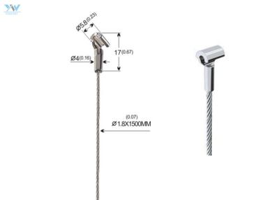 China 1.8MM Diameter Stainless Steel Cobra End Cable For Hanging Artwork And Pictures for sale