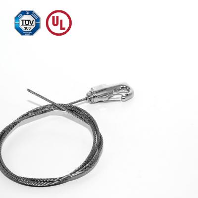 China Brass Cable Gripper With Self Lock Spring Hook Adjustable Wire Gripper for sale