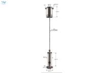 China Precision Linear Light Hanging Kit M5 Threased Self Lock 304 Stainless Steel Wire for sale