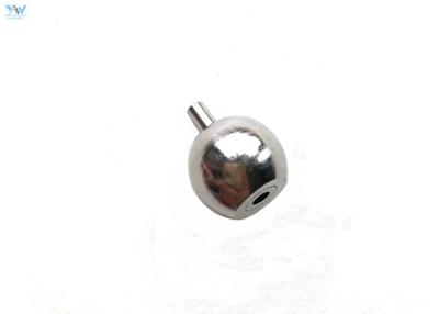China Nickel Color Brass Material Spherical Ball Adjustable Cable Grippers To Suspend Shelves for sale