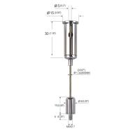 China M4 Screw Chrome Plated Brass Wire Cable Display System Adjustable YW86008 for sale
