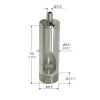 China Nickel Plated Cable Gripper M15 Male Thread For Adjustable Lighting Fixture YW86055 for sale