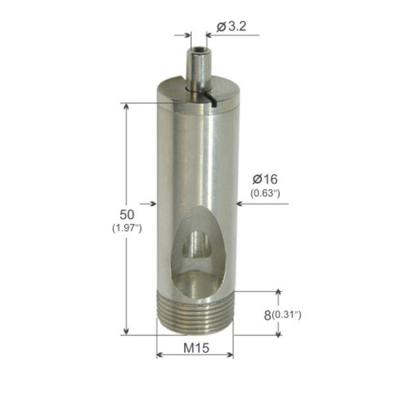 China Nickel Plated Cable Gripper M15 Male Thread For Adjustable Lighting Fixture YW86055 for sale