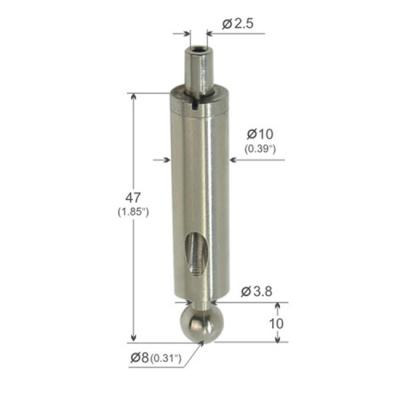 China Stainless Steel Aircraft Cable Grippers With Steel Ball At End YW86062 for sale