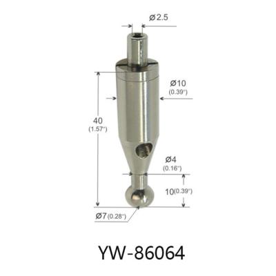 China Nickel Brass Cone Aircraft Cable Gripper For 1~2mm Cable YW86064 for sale