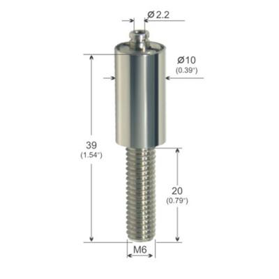 China OEM Brass Wire Gripper With M6*20 Thread Nickel / Chrome surface YW86078 for sale