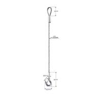 China Rigging Rope Safety Wire Rope With Loop Lifting Slings 304 Stainless Steel YW86519 for sale