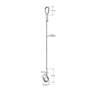 China Rigging Rope Safety Wire Rope With Loop Lifting Slings 304 Stainless Steel YW86519 for sale